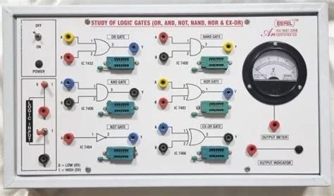 Basic Logic Gates 6 In 1 With Meter And 6 Zip Socket For Scientific