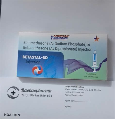 Thuốc Tiêm Betastal Bd Betamethasone Sodium Phosphate And Betamethasone