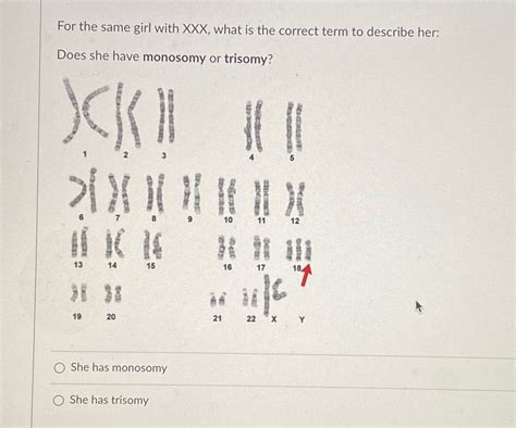 Solved For The Same Girl With XXX What Is The Correct Term Chegg Com