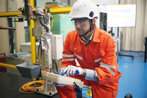 Premium Photo Robotics Control Engineers Solve Problems And Setting