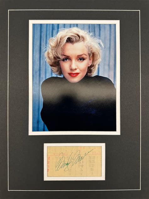Vintage Woman Photo Marilyn Monroe Signed Photograph Ca 1949
