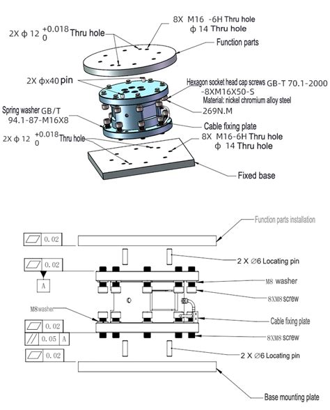 6 Axis Force Torque Sensor Load Cell Six Dimensional Transducer Multi