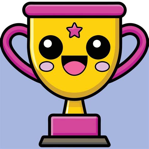 Cute Cartoon Style Trophies 48711932 Vector Art At Vecteezy