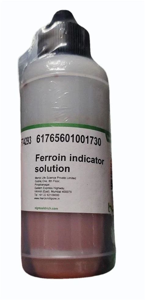 01 Ph Ferroin Indicator Solution For Laboratory At ₹ 21bottle In Vapi