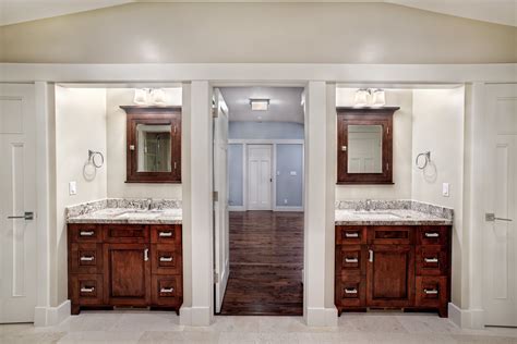 Stylish Split Double Vanity Bathroom