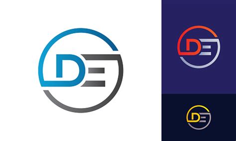 창조적 인 현대 비즈니스 타이포그래피 벡터 템플릿초기 De 편지 로고 크리에이티브 추상 편지 De 로고 디자인 로고에 대한 스톡 벡터 아트 및 기타 이미지 Istock