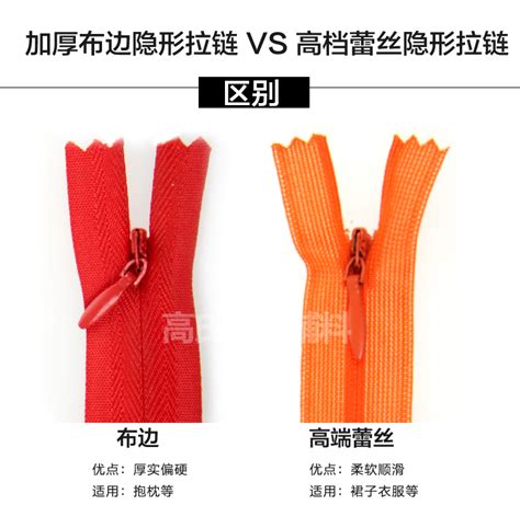 柔软蕾丝边隐形拉链 25厘米60cm闭尾裙子哺乳衣连衣裙暗拉链 虎窝淘