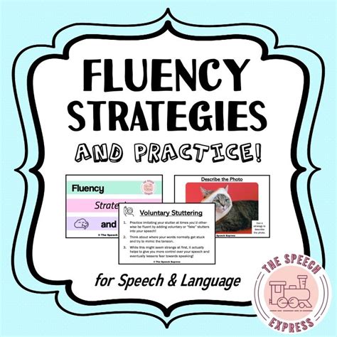 Fluency Strategies And Practice For Speech And Language Therapy — The Speech Express