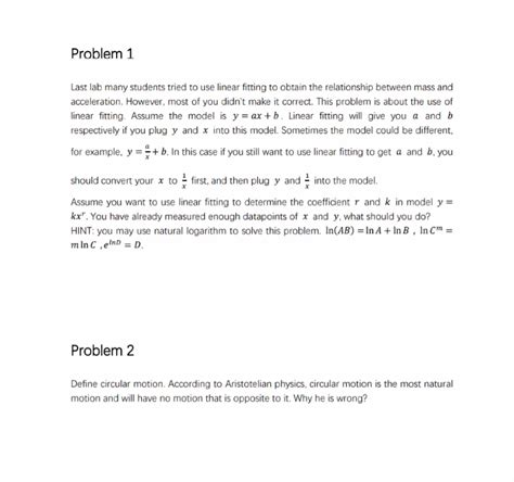 Solved Problem Last Lab Many Babes Tried To Use Linear Chegg Com