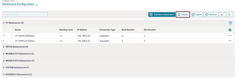 Importing Datasource Configurations Developer Documentation