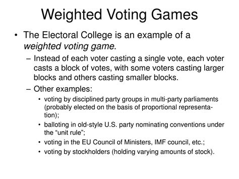 Ppt Voting Power Powerpoint Presentation Free Download Id9075823