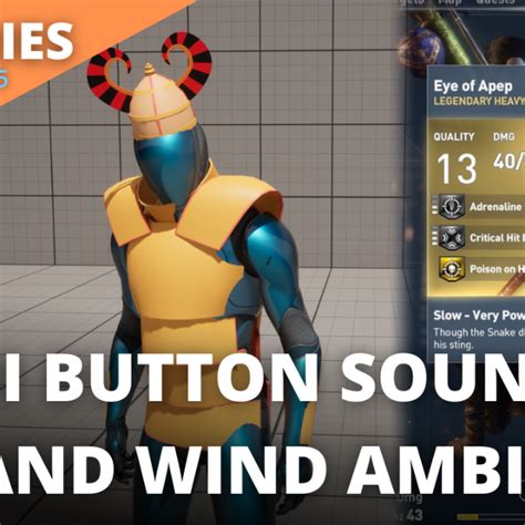 Unreal Engine 5 Rpg Tutorial Series 74 Ui Button Sounds And Wind