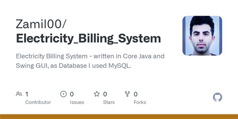 Github Zamil00electricitybillingsystem Electricity Billing System