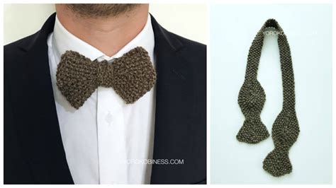 Three Hand Knit Bow Tie Patterns To Get On The Needles Now Knithacker