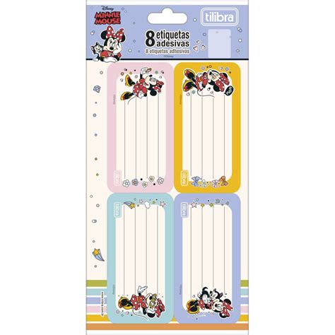 Etiqueta Escolar Minnie C8 Unico
