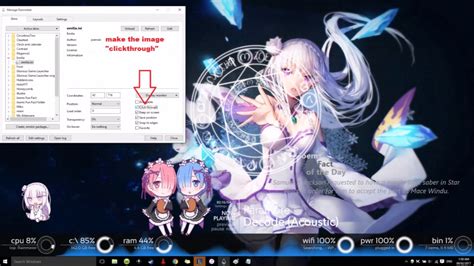 Anime Rainmeter X Visualizer Desktop Optimization Youtube