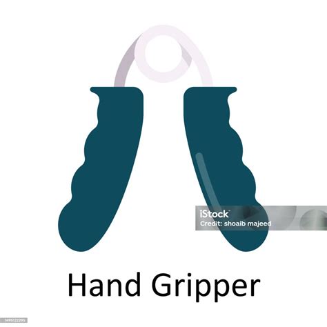 핸드 그리퍼 벡터 플랫 아이콘 디자인 그림입니다 흰색 배경에 스포츠 및 게임 기호 Eps 10 파일 손에 대한 스톡 벡터 아트 및 기타 이미지 Istock