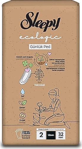 Sleepy Ecologic Premium Plus Boy 2 Günlük Ped Uzun 32li Fiyatları
