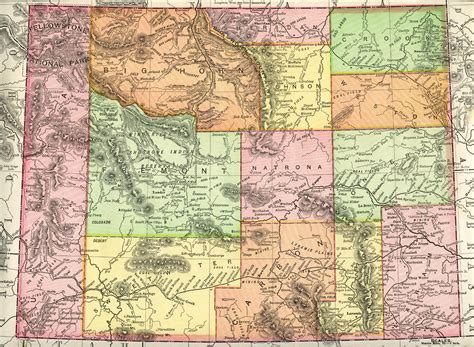 Wyoming Homesteading Wyoming Historical Maps