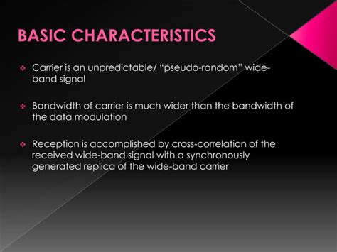 Spread Spectrum Communication Schemes Ppt