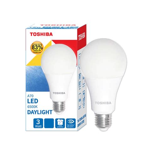 Jual LAMPU BOHLAM TOSHIBA LED BULB 3W 3 WATT Shopee Indonesia