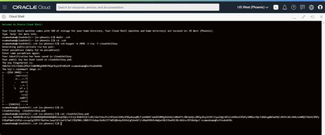 How To Create Ssh Keys Using Oracle Cloud Shell Oracleagent Blog