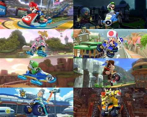 Mario Kart 8 Deluxe Collage By Yalleon On Deviantart