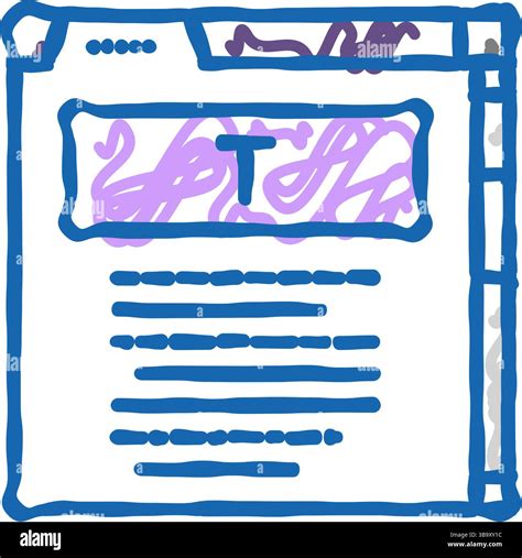 User Interface Text Technical Writer Icon Doodle Illustration Stock Vector Image And Art Alamy