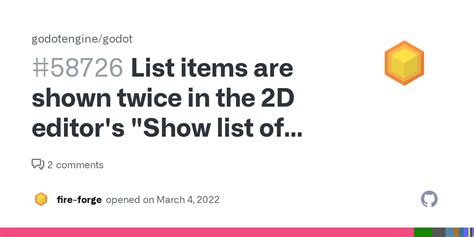 List Items Are Shown Twice In The 2d Editors Show List Of Selectable Nodes At Position Clicked