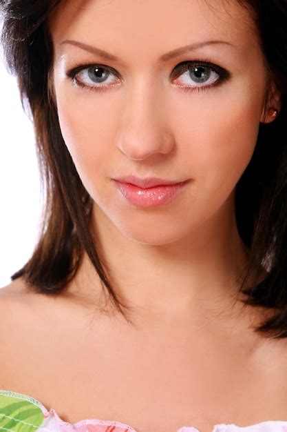 Belle Jeune Fille Sexy Sur Blanc Photo Gratuite