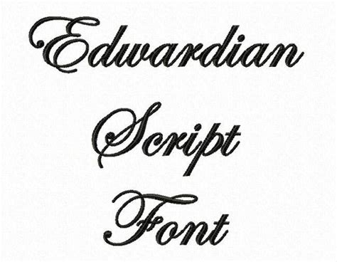 edwardian script font edwardian script font embroider