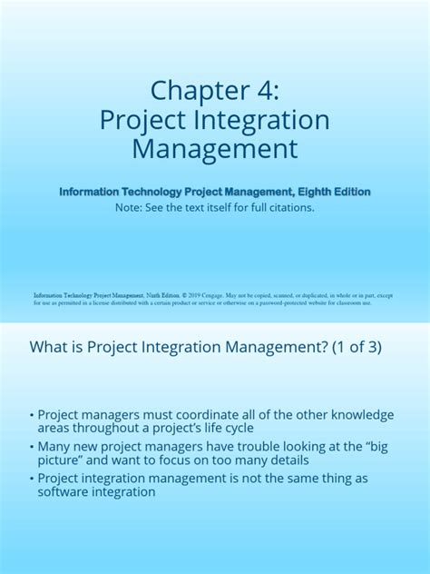 Chapter 4 Project Integration Management Pdf Net Present Value Business Economics