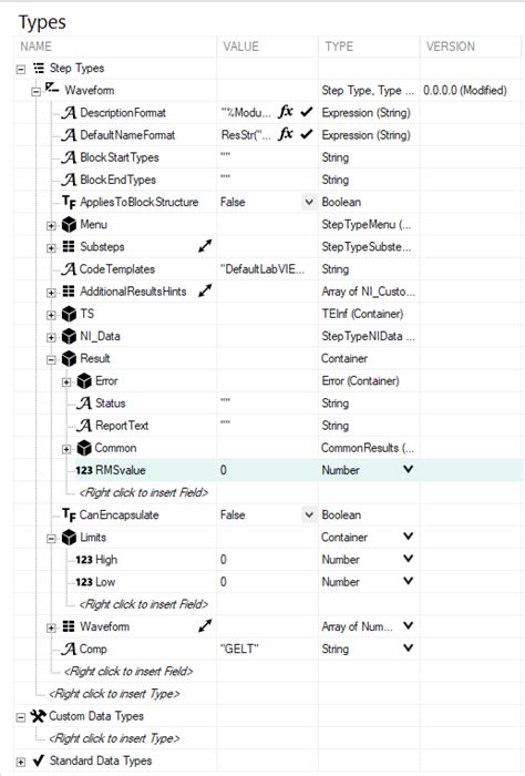 Creating A Waveform Custom Step Type And Adding Information To The Ascii Report Ni