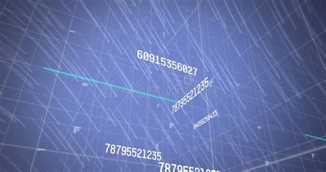 Image Of Data Processing And Grid On Blue Background Stock Illustration Illustration Of Global