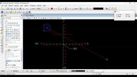14 مايكروستيشن عربي Polar Coordinates Microstation V8i Youtube