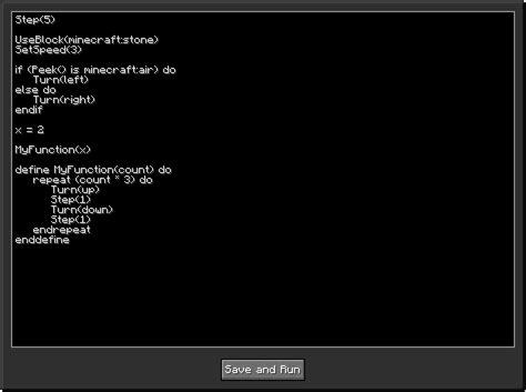 Github Madssrminescript A Turtle Graphics Language In Minecraft
