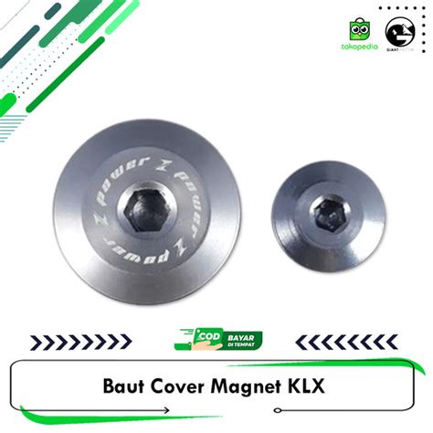 Jual Baut Tutup Magnet Baut Cover Magnet Klx All Series Dural Cnc Annod Silver Kota