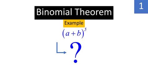 Binomial Theorem Ppt