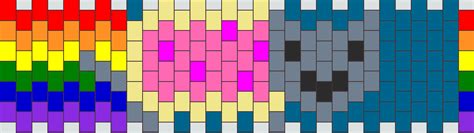 Nyan Cat Pony Bead Patterns Characters Kandi Patterns For Kandi Cuffs