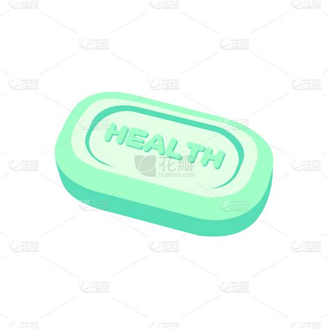 矢量 绘画插图 健康保健 三维图形 肥皂 白色背景 分离着色 标志 写实