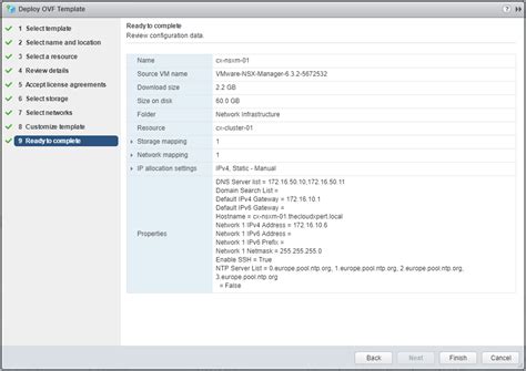 Howto Deploy And Configure The Vmware Nsx Manager Virtual Appliance