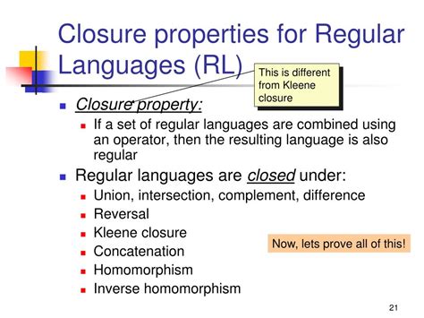 ppt properties of regular languages powerpoint presentation free