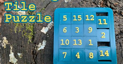 Sliding Tile Puzzle 100 Print In Place Por Povsky Descargar Modelo