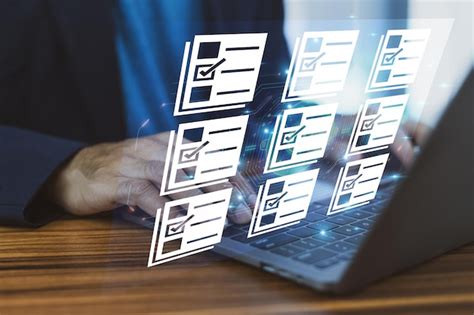 Premium Photo Businessman Using Ai Technology For Online Service Document Management