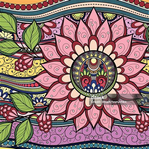 채색기법 플로럴 배경 수작업 애니메이션 꽃을 0명에 대한 스톡 벡터 아트 및 기타 이미지 0명 가을 꽃 나무 Istock