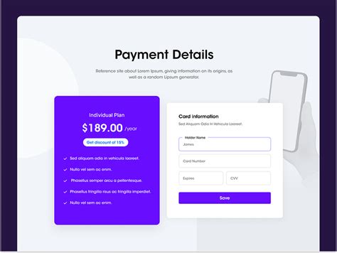 Payment Form Design By Satgur Galhe On Dribbble