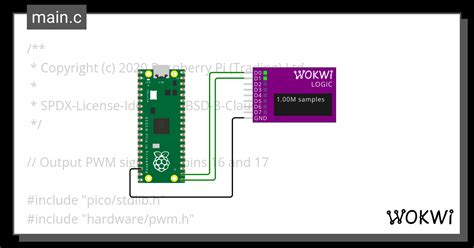 Pwm Example Basic Configure 1 Wokwi Esp32 Stm32 Arduino Simulator
