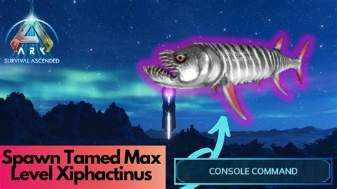 Tamed Xiphactinus Spawn Command Ark Survival Ascended YouTube