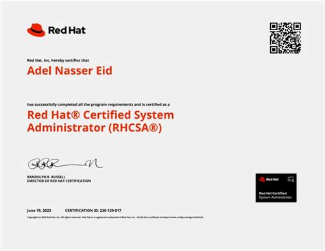 Adel Nasser Eid On Linkedin Rhcsa Redhat Iti Systemadministration 38 Comments