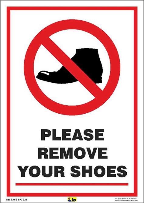 Please Please Remove Your Shoes A4 Size Poster Self 49 Off